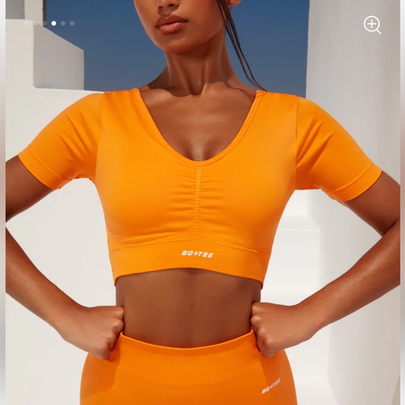 Tops | Bo Tee Cropped Workout Top | Poshmark